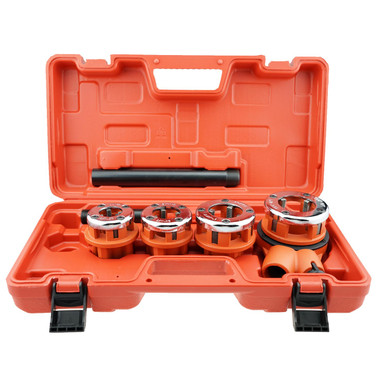 Pipe Threader, NPT Manual Pipe Threader Tool Kit / 4 Dies Set?Ratchet ...