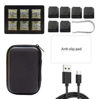 USB 6 Keys Mini Portable Mechanical Keyboard Hot Plug Cherry Mx Switch ...
