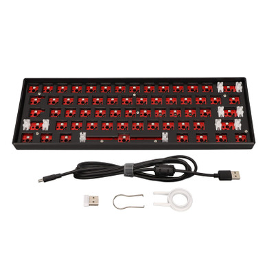 DIY Mechanical Keyboard Kit, 61 Keys 2.4G BT 3.0 5.0 Wired Keyboard ...