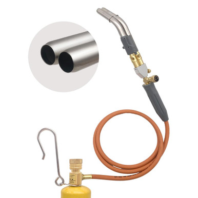 Double Heads Mapp Gas Torch Turbo with 5ft long Hose WT-10, Map Torch ...