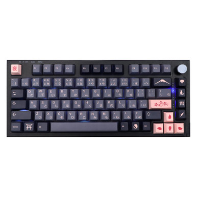 JSJT Night Sakura Keycaps 148 Keys Japanese Keycaps PBT Dye Sublimation ...