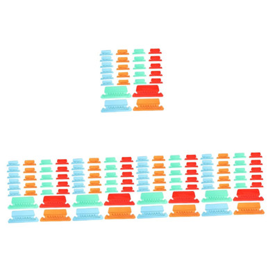 VILLCASE 200 Pcs Color Label Hanging Clip Removable Labels Office ...