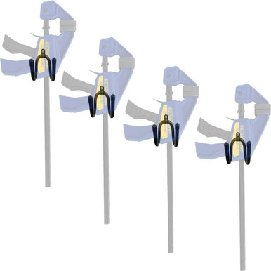 4 Pack Bar Clamp Wall Hanger Wall Storage Clip Bar Clamp Wall Rack Wall ...