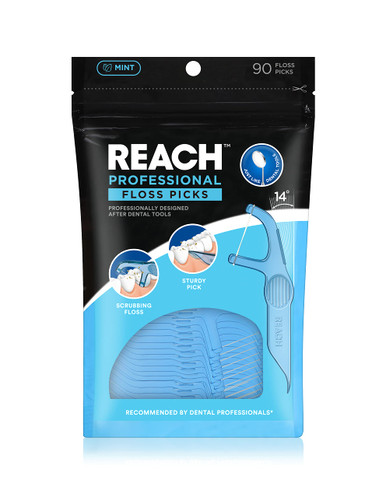 REACH Interdental Flosser Pick | Acute Angle for Better reach | Dented ...