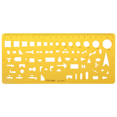 Water System Drawing Template Ruler Drawing Stencil Plastic Rulers ...