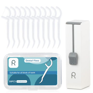 Teeth Dental Floss Case Set,1pcs Dental Floss Box and Boxed 50 Count ...