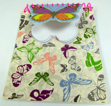 Double Notepad with Butterfly Shape Cut Out - Warehousesoverstock