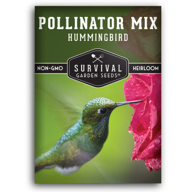 Survival Garden Seeds - Hummingbird Pollinator Mix Wildflower Seed for ...