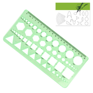 Circle Templates Measuring Geometry Ruler Plastic Geometric Drawing ...