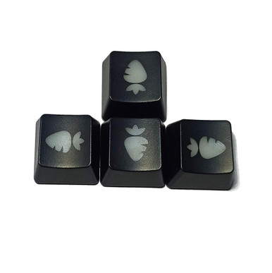 Y-QUARTER OEM Profile ABS Carrot Direction Arrows Keys Keycaps ...
