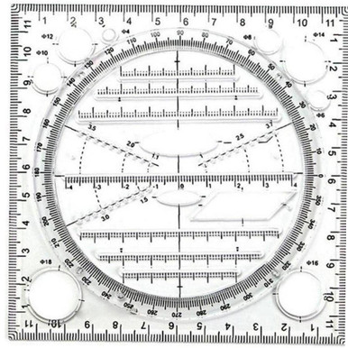Multifunctional Drawing Template Art Design Construction Stereo ...