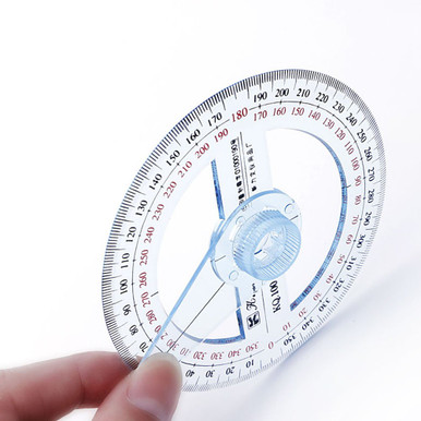Amrka Plastic 360 Degree Protractor Ruler Angle Finder Swing Arm School ...
