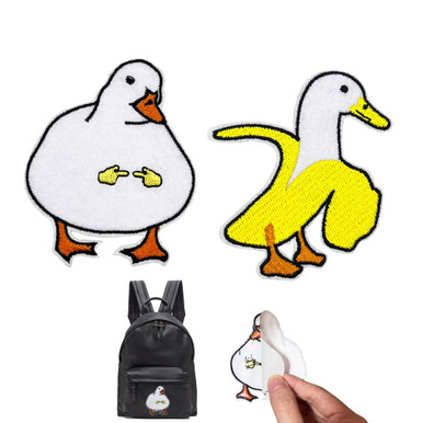 Funny Duck Memes Self-adhesive Embroidered Iron On Patches ...