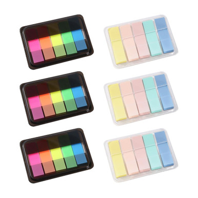 GSHLLO 600 Pcs Colorful Sticky Tabs Bookmark Index Tabs Writable Page ...