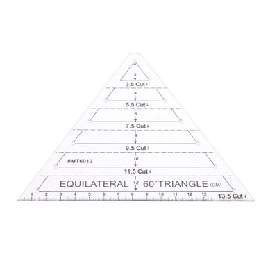 Quilting Ruler Template 60 Degree Equilateral Triangle Ruler Quilters ...