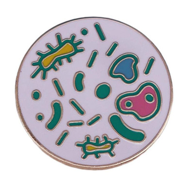 Bacteria and Microorganisms Enamel Pin, Metal brooches for Doctor Nurse ...