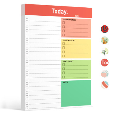 To Do List Pad, Daily Planner Notebook, To Do List Notebook for Work ...