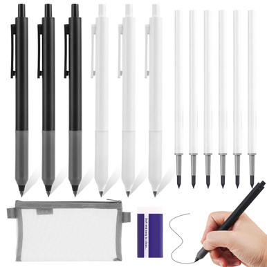 6 PCS Inkless Magic Pencil Everlasting Pencil Eternal,Infinity ...