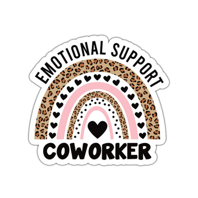 Akira Emotional Support Coworker Stickers, Vinyl Office Humor Decal ...