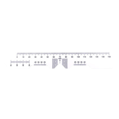 2 Pieces PD Ruler Measure Optical Vernier PD Ruler Pupil Distance Meter ...