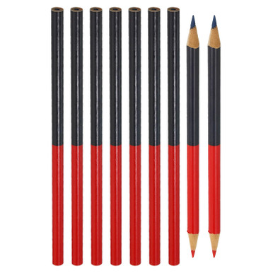 PATIKIL Red and Blue Round Pencils, 12 Pack HB Graphite Pencils Wood ...