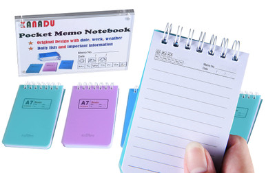XANADU Pocket Memo Notebook, Office Steno Books Notepad Pads 80 Sheets ...