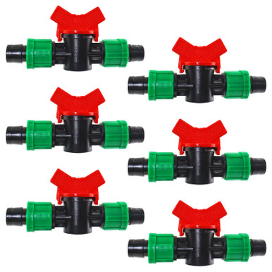 Moicstiy 6Pcs 1/2 Inch Drip Irrigation Switch Valve 16mm Ball Valve ...