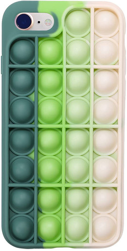 aupartuds Pop it Phone Cases for iPhone 7/8/SE 2020, Fidget Bubble Case ...