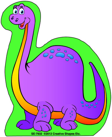 SHAPES ETC. Brontosaurus Mini Notepad - 3" x 3" Classroom Decorations ...