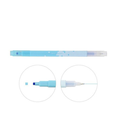 SUN-STAR Dot E Pen, Double Sided Water- Based marker Pen, Square Dot and Fine- Point Pen for Art ...