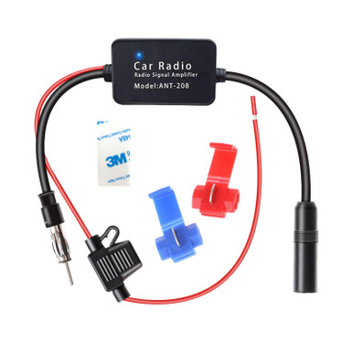 Dickno 12V Car Antenna Booster, Amplify Signal & Reduce Noise AM FM ...