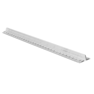 Pacific Arc - Finger Grip Ruler - 12 inch - Inch and Metric - Clear ...