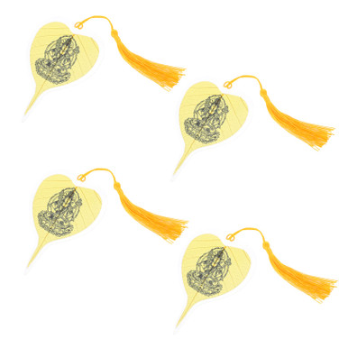OFFSCH 4pcs Sakyamuni Bookmark Buddha Gift Chinese Bookmarks Leaf ...