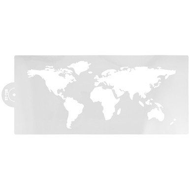 Operitacx World Map Cake Stencil Cake Decoration Template Wedding Cake ...