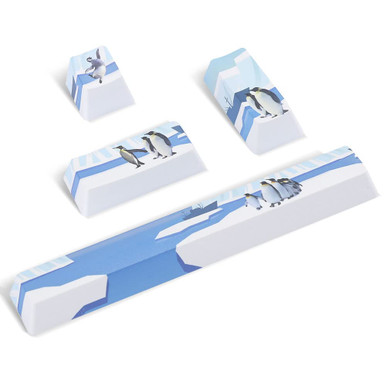 Zopsc Penguins Pattern Keyboard Caps Keycaps Kit PBT Keycap Set Space ...