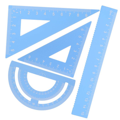 Lurrose 4pcs Four Piece Set of Rulers Sewing Ruler Student Supplies ...