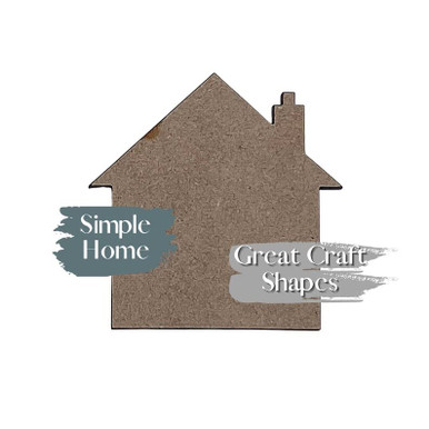 Simple Home | House Wood Cutout | Acrylic House Shape | Wood DIY Decor ...