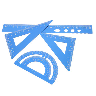 VILLCASE 1 Box Ruler Set Square Tools Office Supply Office Drawing ...