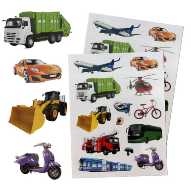 Vehicles Stickers for Kids Arts and Crafts Boys Stickers Car Stickers ...