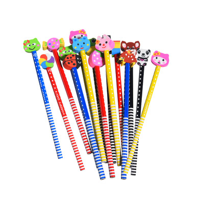 QDXATIVP 28PCS Fun Cute Pencils for Kids,Colorful Stripe Pencils with ...