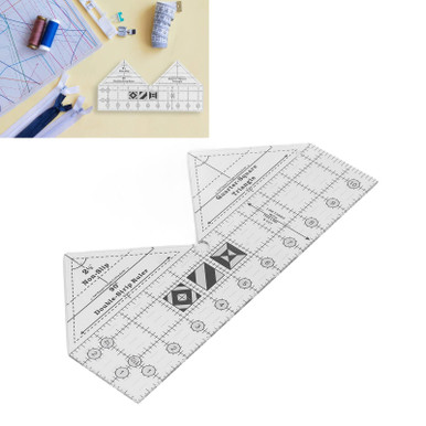 Ruler Grids 90 Degree Acrylic Double Strip Quilting Ruler, Clear 90 ...