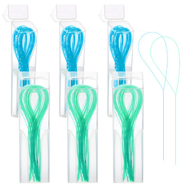 300 Count Floss Threader for Bridges 6 Pack Dental Floss Threaders for ...