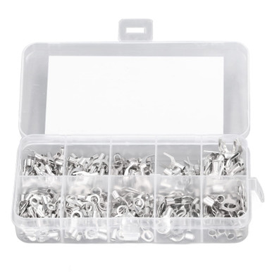 Terminal Fork Connector Kit, 320Pcs Non Insulated Copper Connector ...