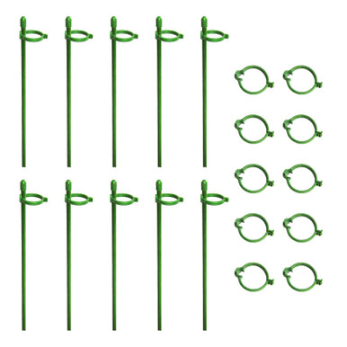 10 Sets Plant Stakes Adjustable Plant Support Stake for Indoor Outdoor ...