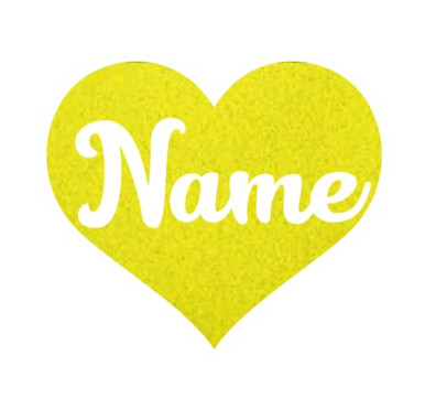 Personalized Name Heart Iron On Decal, Heat Transfer, Tshirt Decal ...