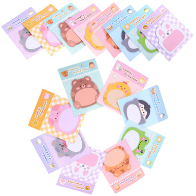 VILLCASE Note Pads Pastel Sticky Notes 16 Books Memo Notepads Tear-Off ...