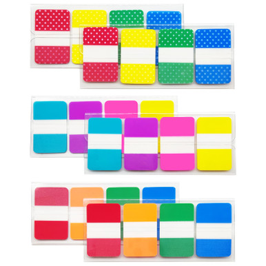 KIMCOME Sticky Index Tabs 480 Pieces, 1 Inch Divider Tabs Stick On ...