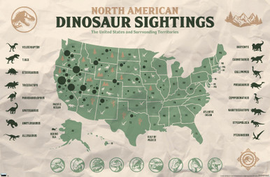 Trends International Jurassic World: Dominion - North American Dinosaur ...