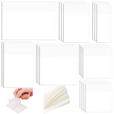 QXBXYHM 1000 Sheets Transparent Sticky Notes Pad, 20 Packs Clear Sticky ...