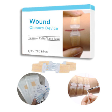 2Pcs Zip Stitch Sutures, Extra Large Strips Wound Closure Device ...